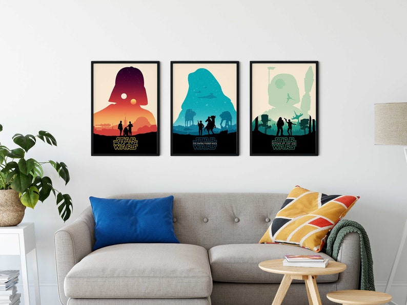 Star Wars Posters, Movie Trilogy Print Set, Patent Prints, Patent ...