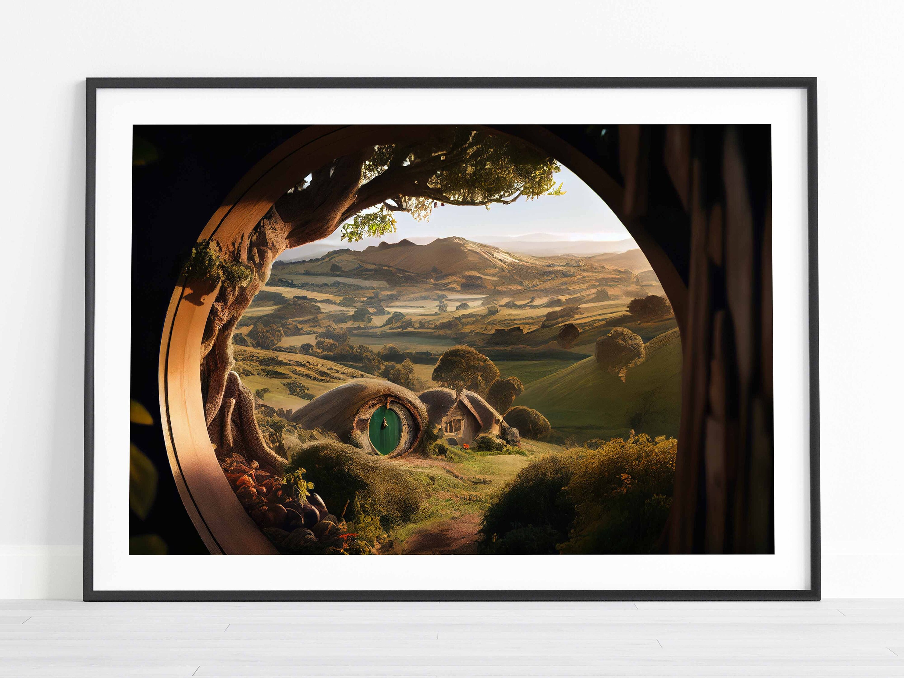 Bag End Inspired Posters, Original Wall Art Print, LOTR, Hobbits ...