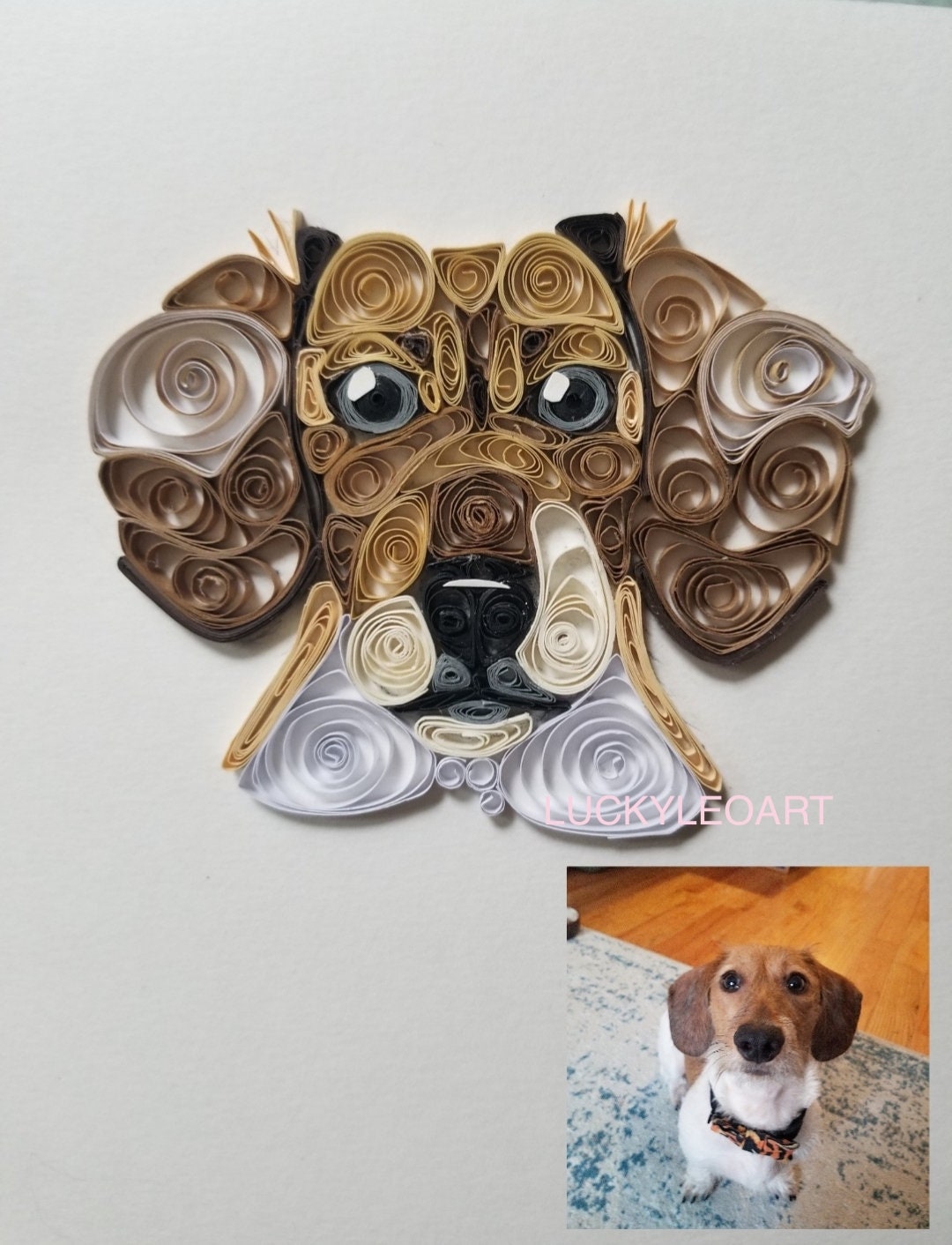 Custom Pet Portrait - Quilling - Etsy