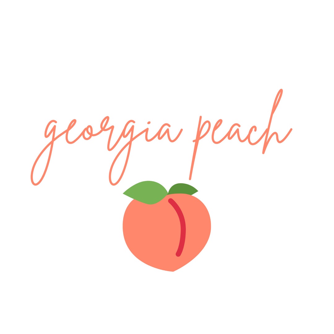 Georgia Peach Sticker - Etsy