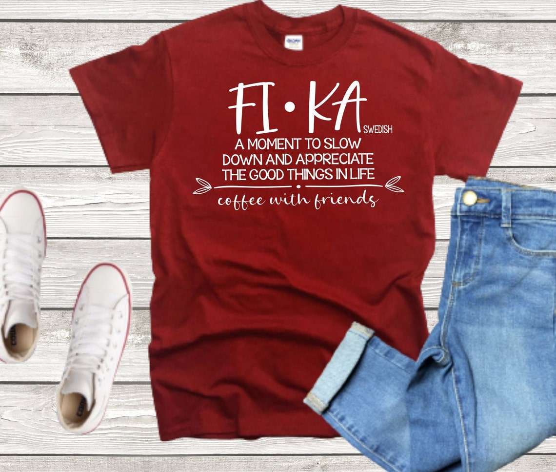 SVG Cut File: FIKA A Moment to Slow Down and Appreciate the Good Things in Life - Etsy