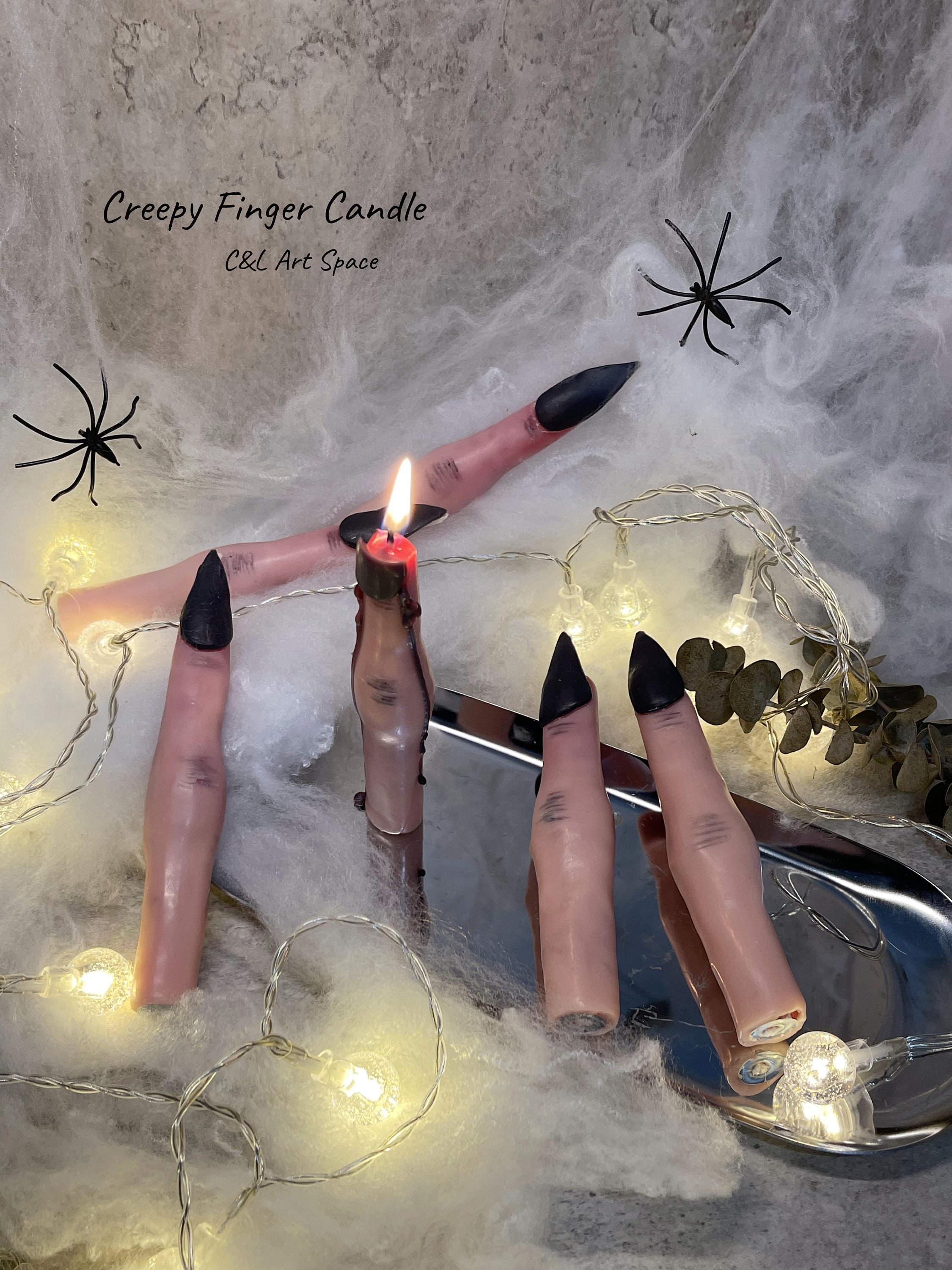 Finger Candle Bleeding Candle Halloween Candle Witch Finger - Etsy