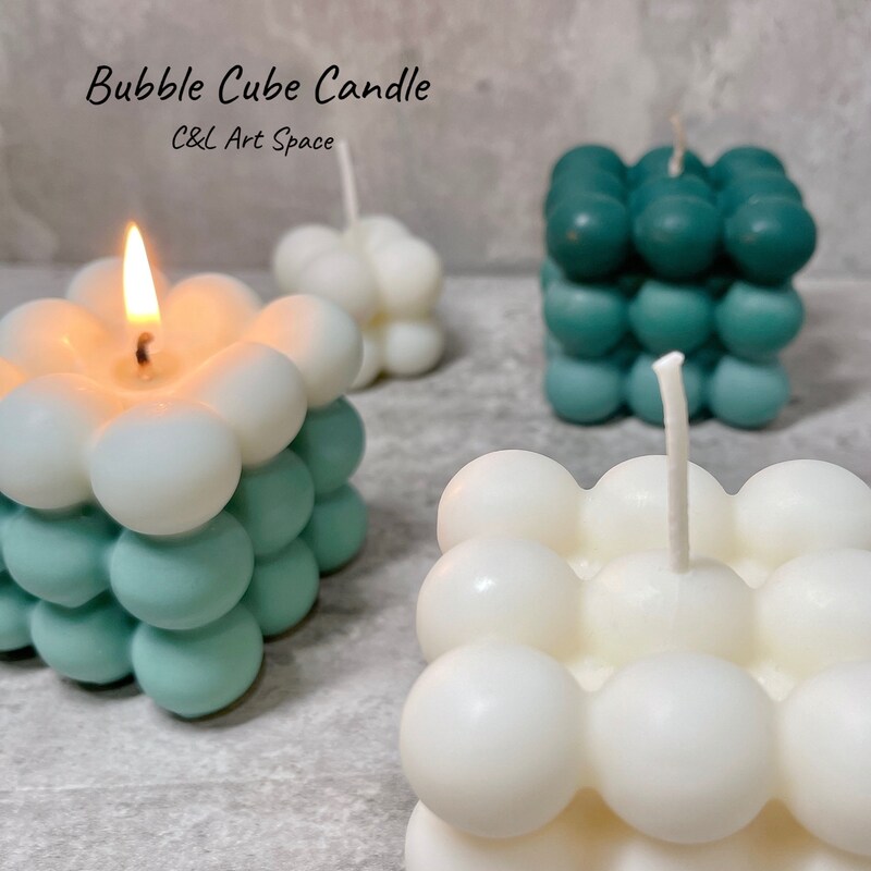 Bubble Cube Candle - Etsy