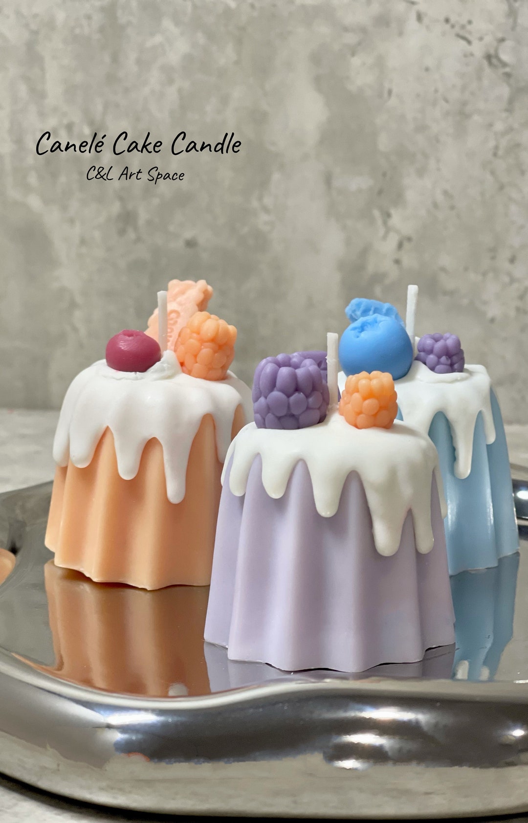 Canelé Cake Candle|real Dessert Candle|birthday Gift Candle|wedding ...