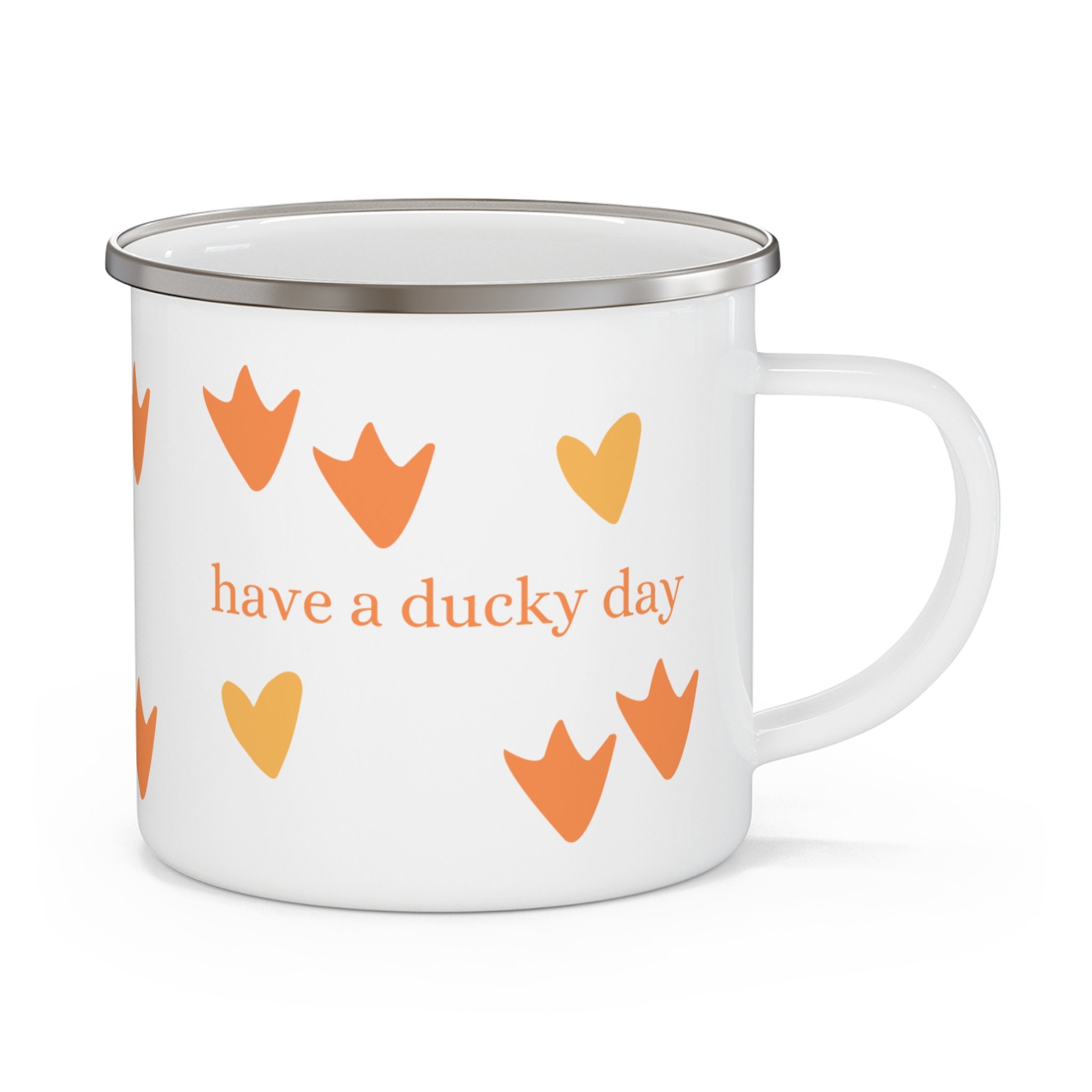 Have a Ducky Day Enamel Farmhouse Style Mug Stainless Steel Mug Duck ...