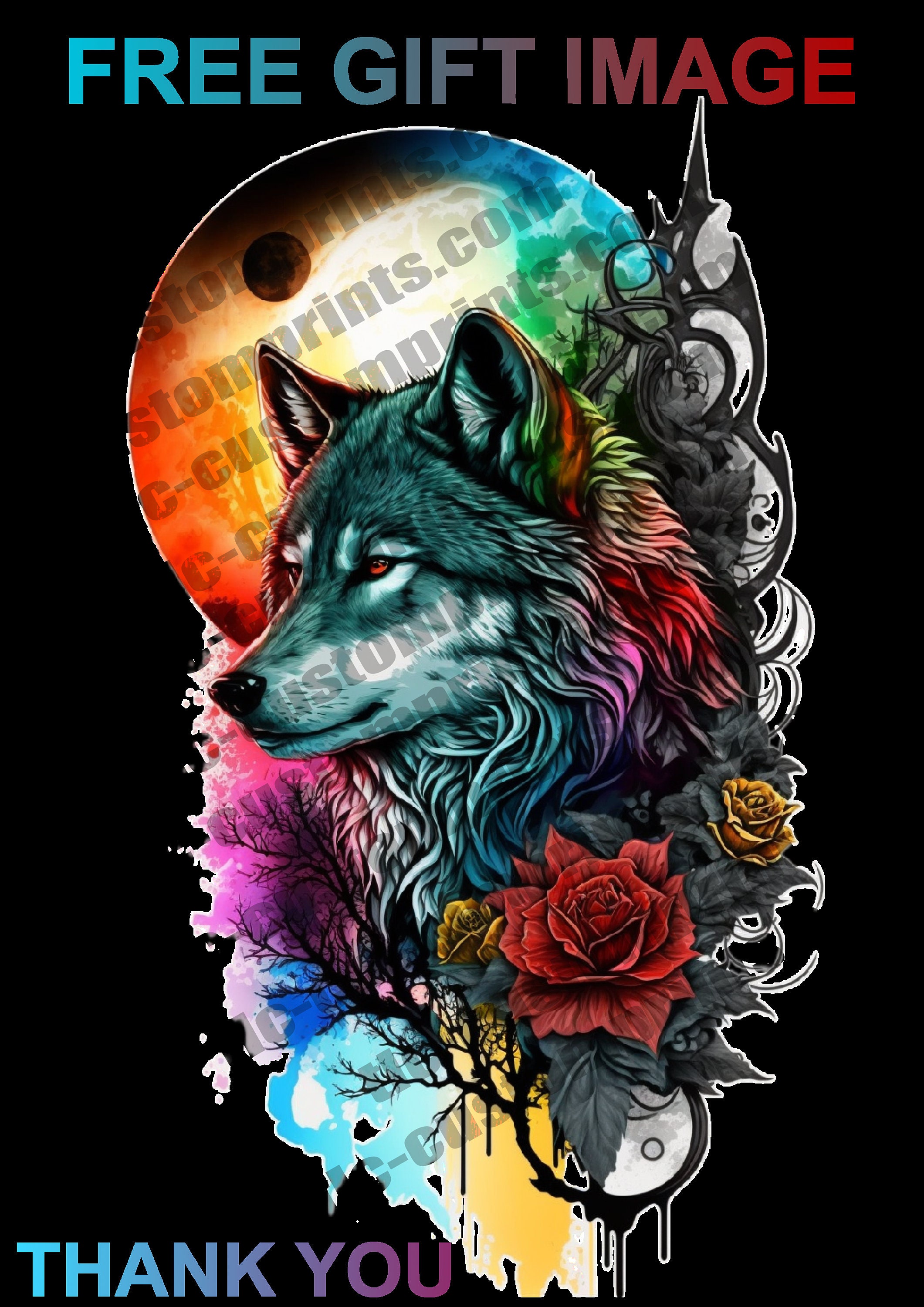 32 Bundle Pack of High Detail Wolf Face,for Sublimation,dtf,screen ...