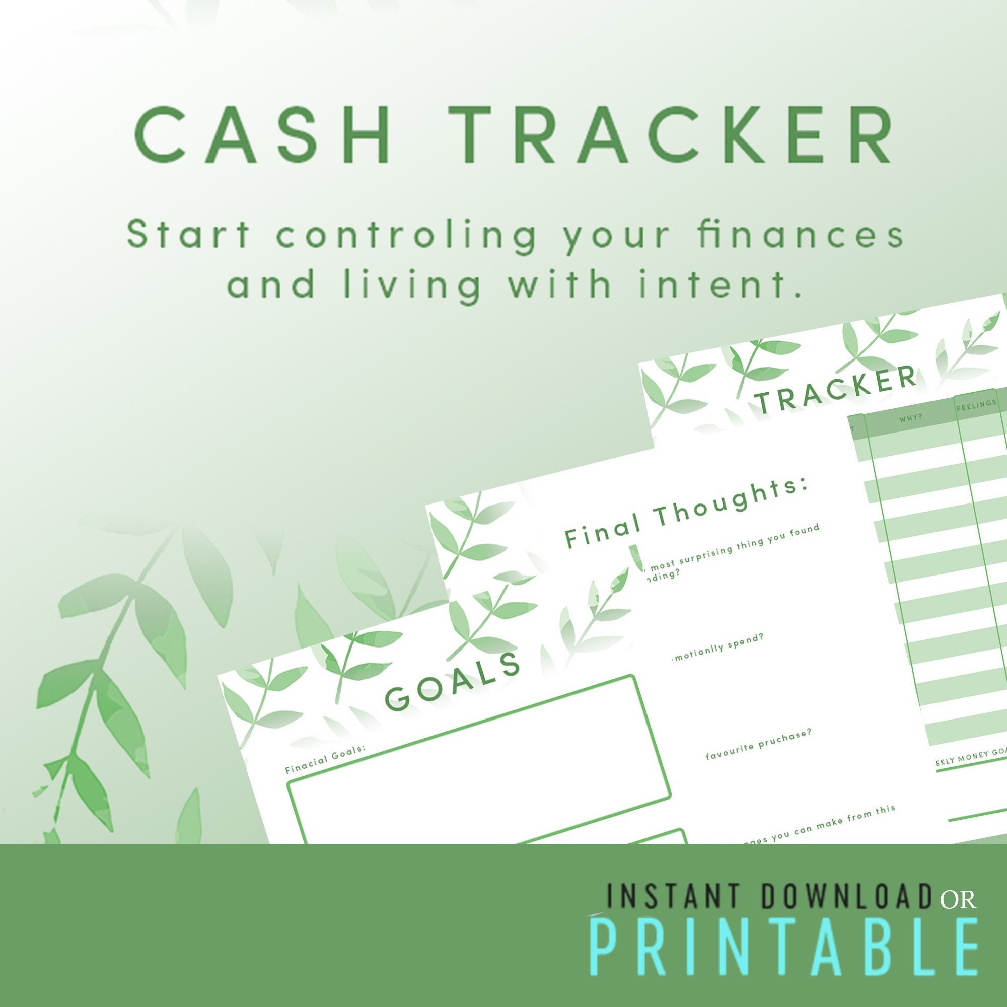 Cash Tracker | Finance Calendar | Digital Budget Planner | Pay Tracker ...