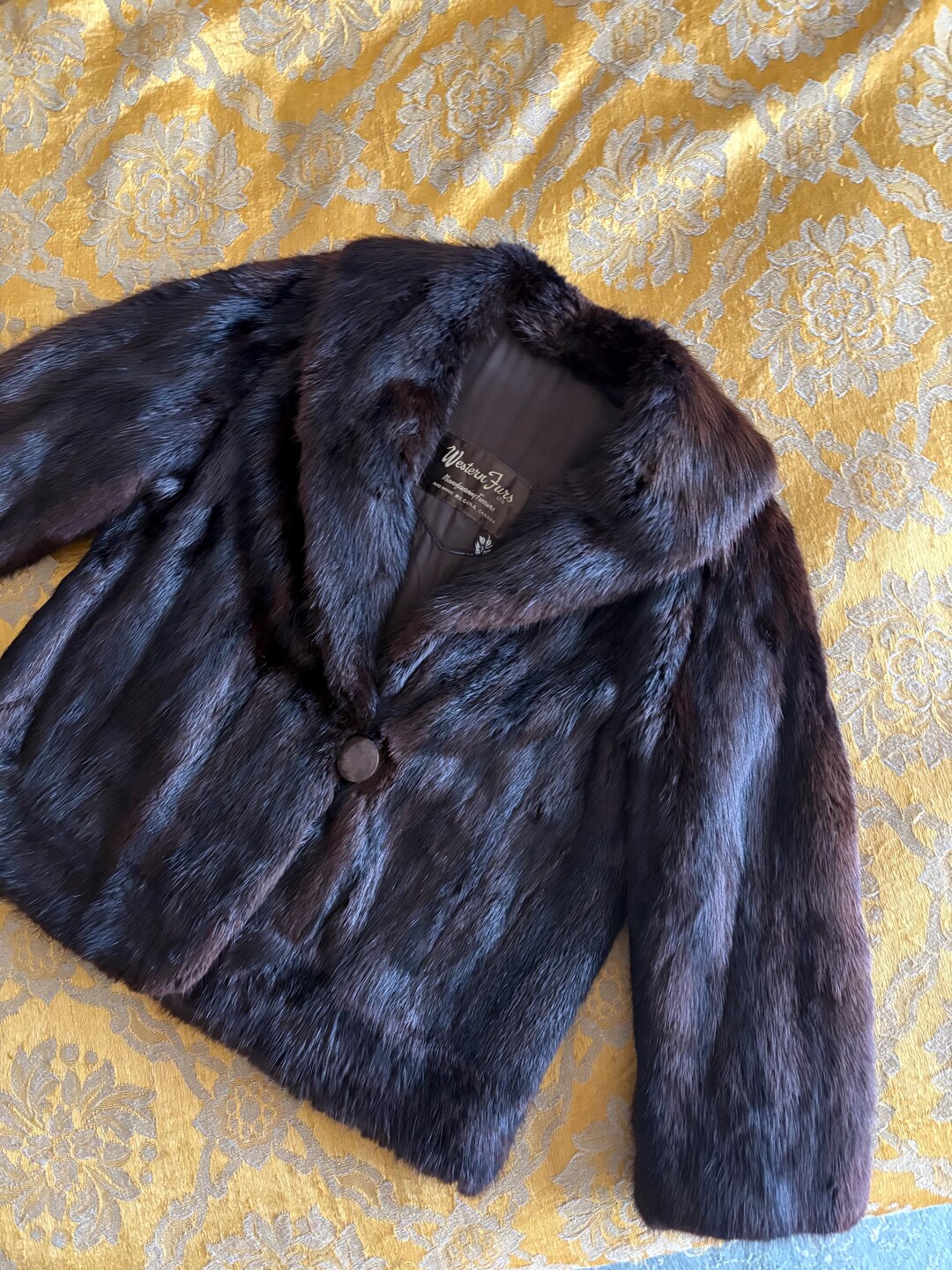 Vintage Circa 1980s Western Furs Dark Chocolate Brown Beaver Coat Made ...