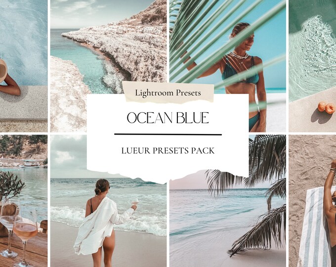 Ocean Blue Preset Lightroom Mobile Presets Warm Beach Presets - Etsy
