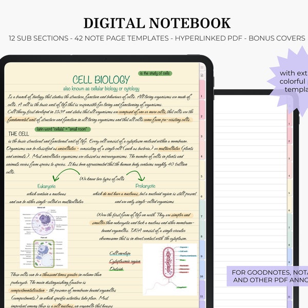 Goodnotes Template - Etsy