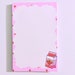 Strawberry Milk Notepad, Strawberry Stationery, Cute College Stationery ...