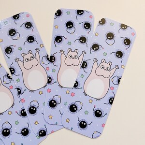 Soot Sprites and Boh Bookmark, Studio Ghibli Gifts, Book Lover, Reading ...