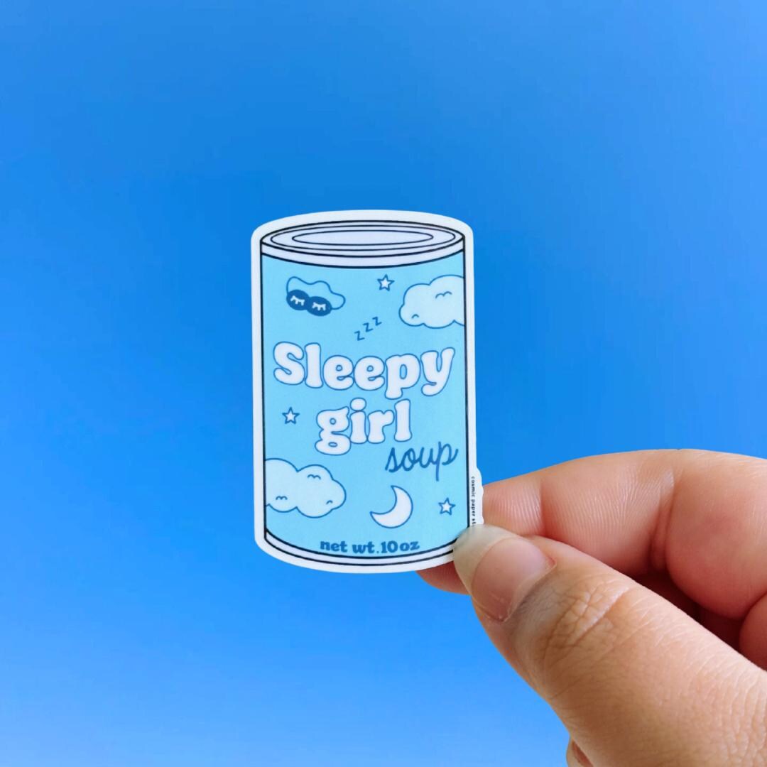 Sleepy Girl Soup Sticker, Soup Lover, Always Tired - Etsy