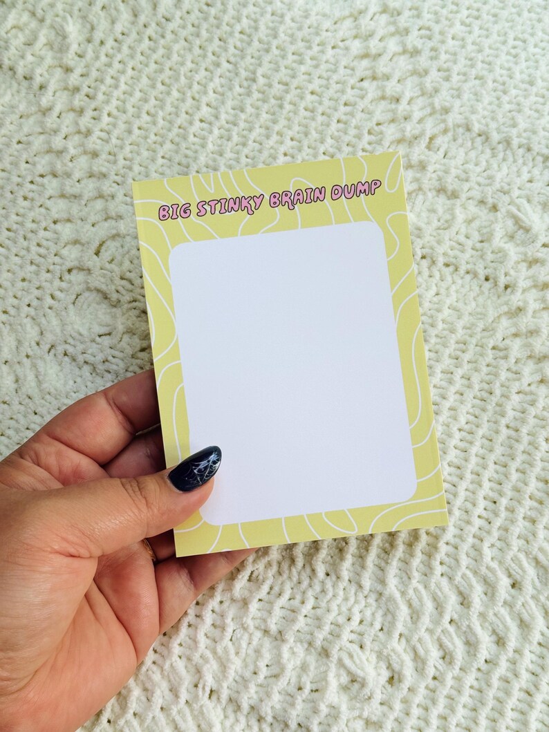 Big Stinky Brain Dump Notepad - Etsy