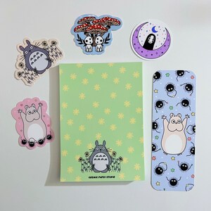 Totoro Floral Notepad, Memo Pad, Studio Ghibli, My Neighbor Totoro ...