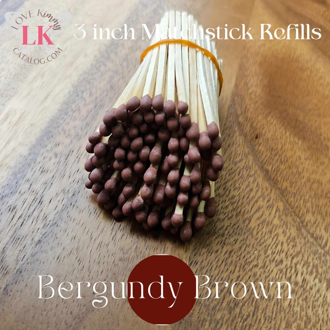Brown Wood Matchstick Supply 3inch OR 4 Inch DIY Refill Event Party ...