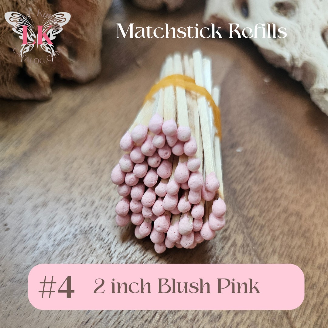 Pink Matchstick Refills: 2-inch DIY Party Favor Supplies - Etsy