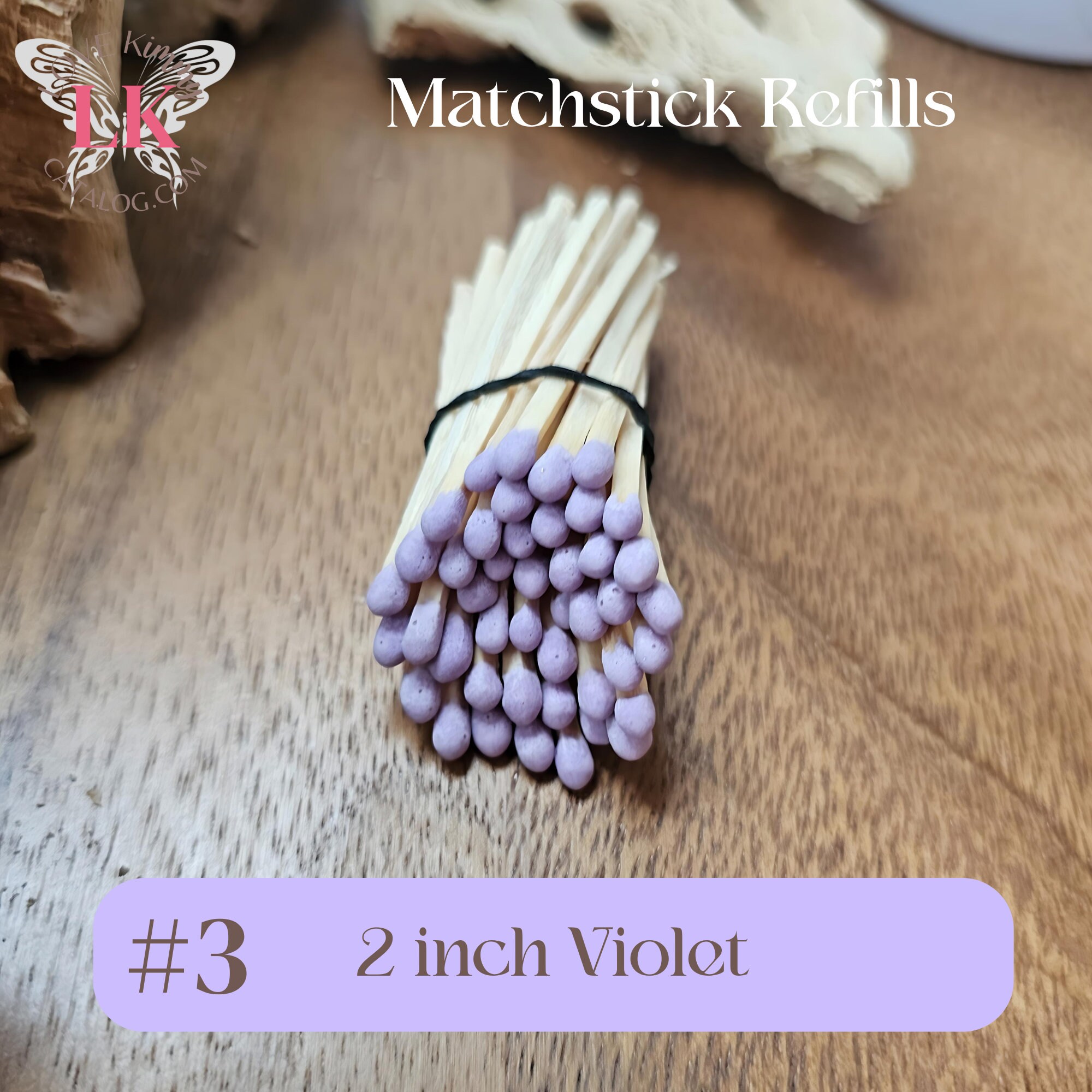 2 Inch White Wood Matchstick- Bulk DIY Loose Matchstick Refill, Event ...