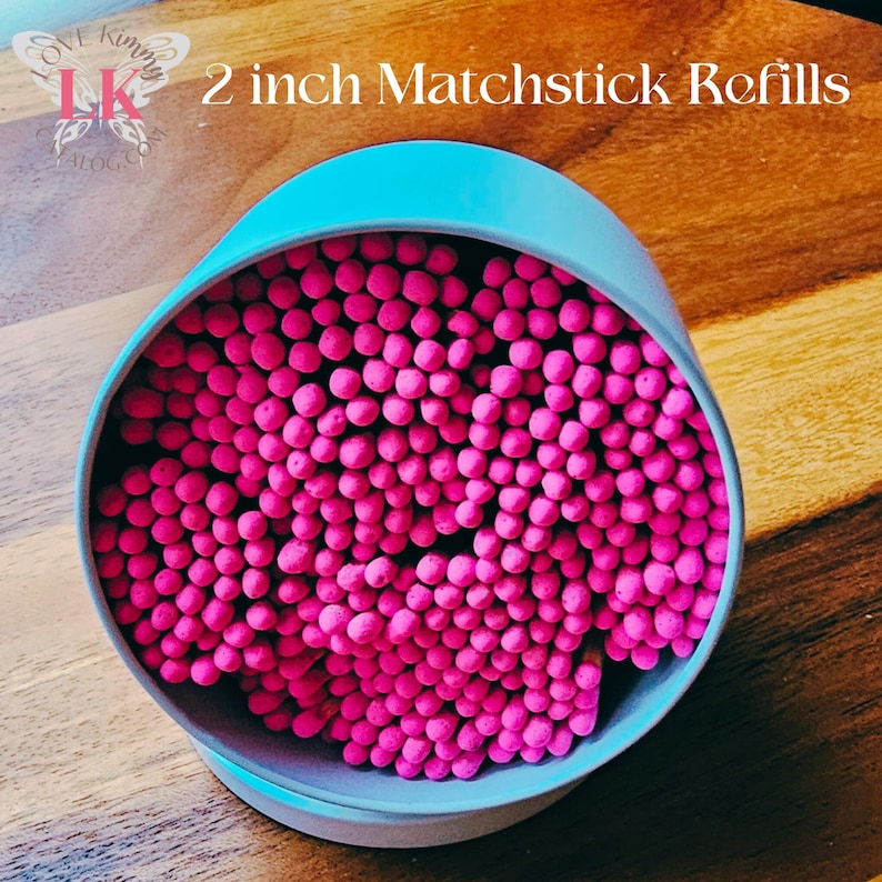 3 Inch Pink Wood Matchstick Supply DIY Refill Event Color Theme Party ...