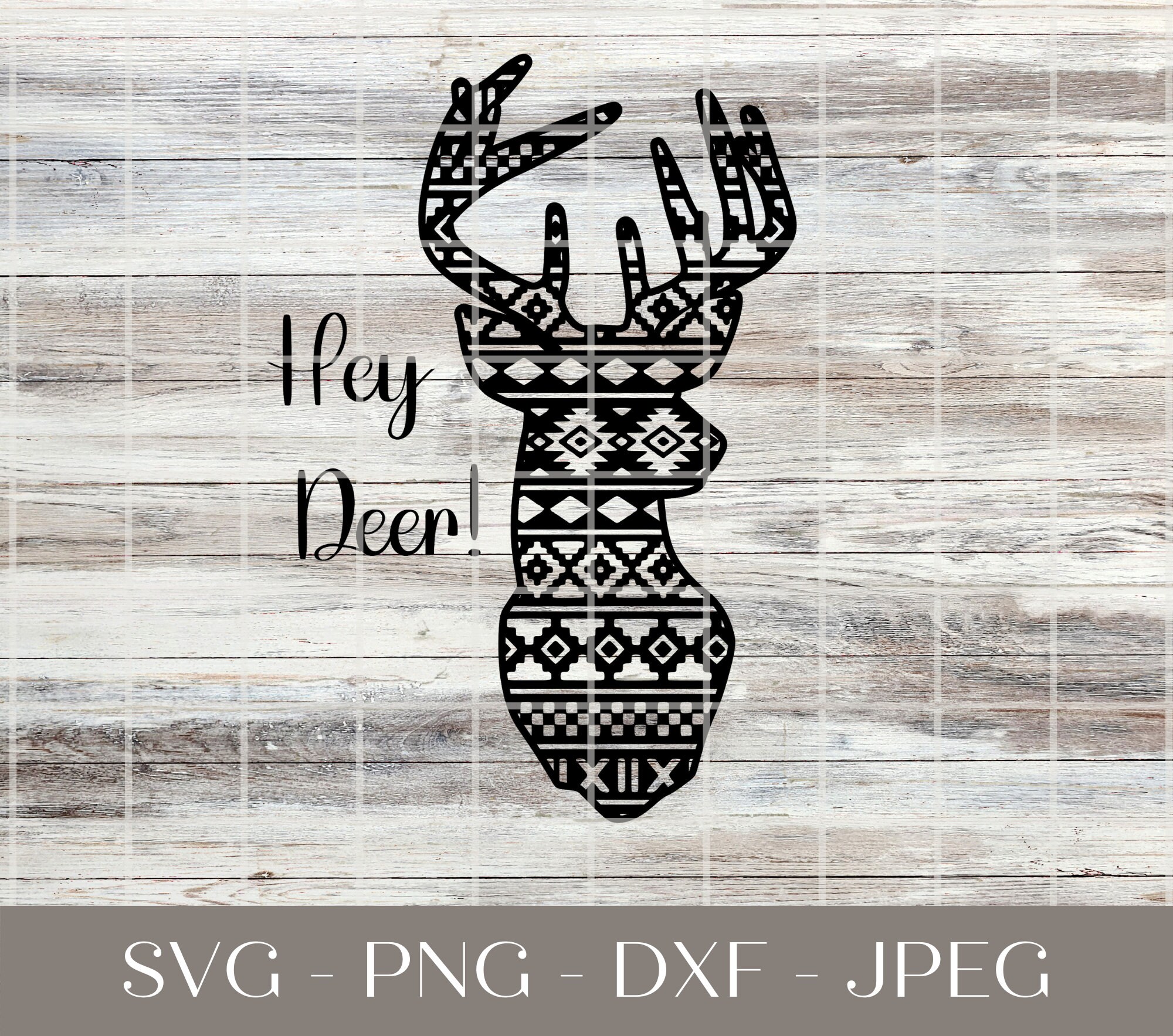 Aztec Hey Deer SVG, Hey Deer Svg, Aztec Svg, Cute Country Svg, Fall ...
