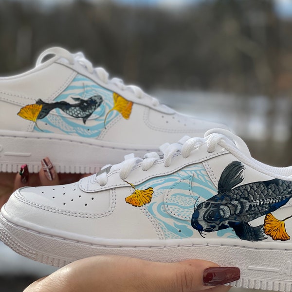 Nike Air Force 1 Koi Fish - Etsy