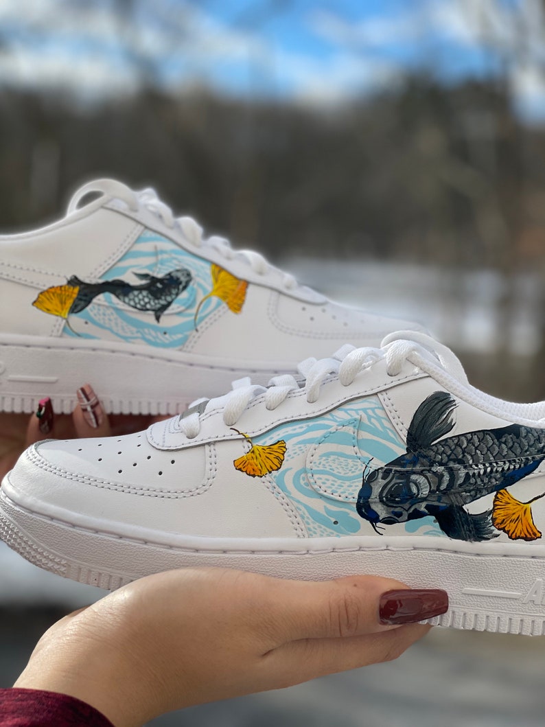 Koi Fish on Both Sides of Shoes Nike Air Force 1 - Etsy