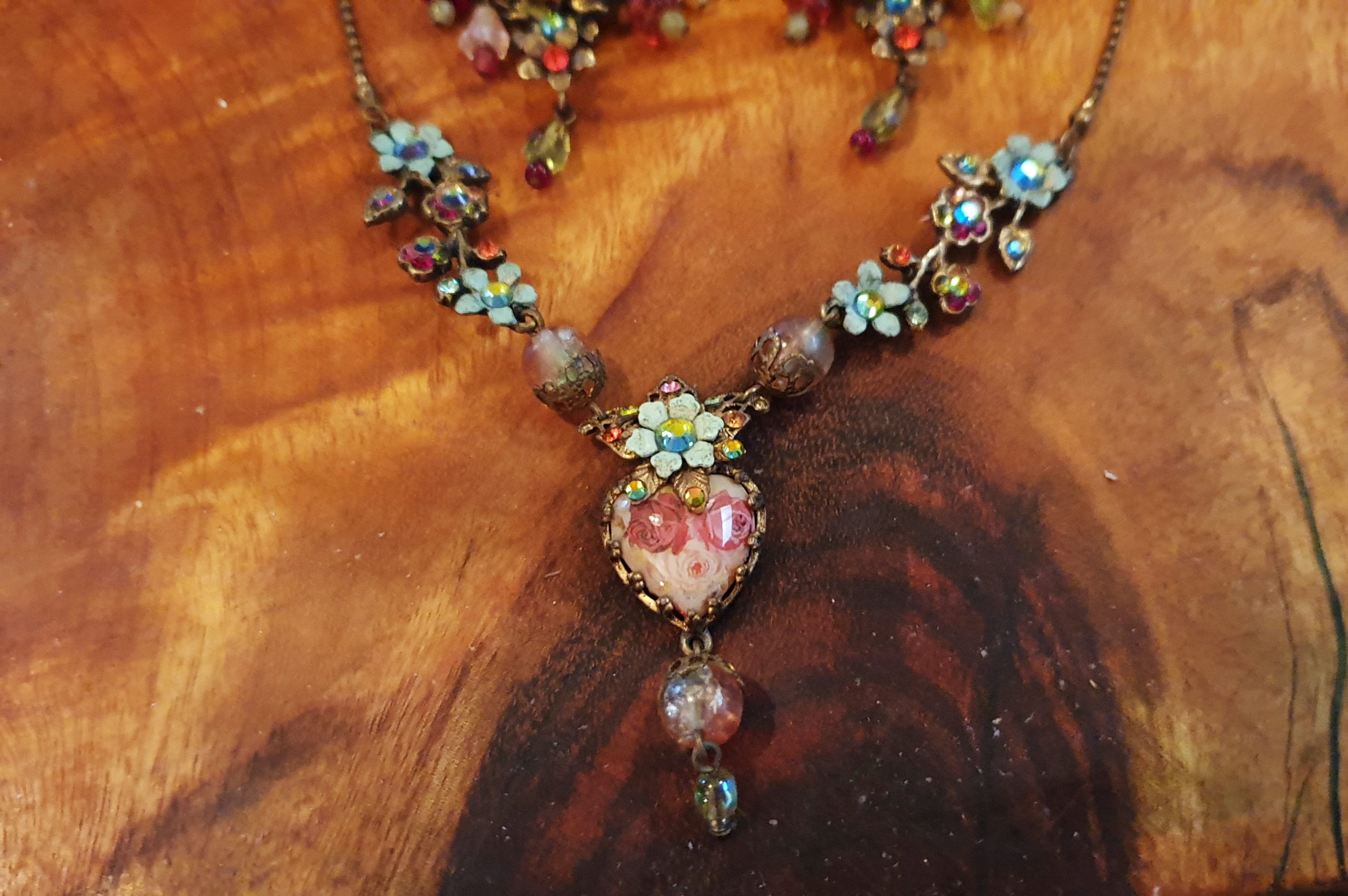 Original MICHAL NEGRIN Earrings & Necklace Set Vintage but NEW High End ...