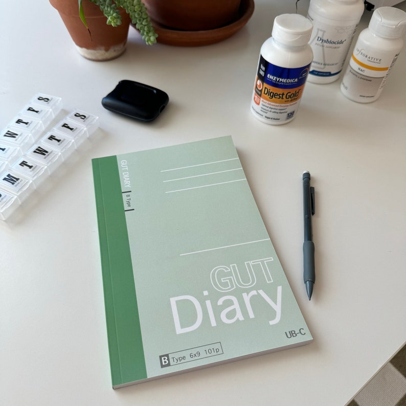 Gut Diary, Diet Tracker, Health Notebook, Self Care Journal - Etsy