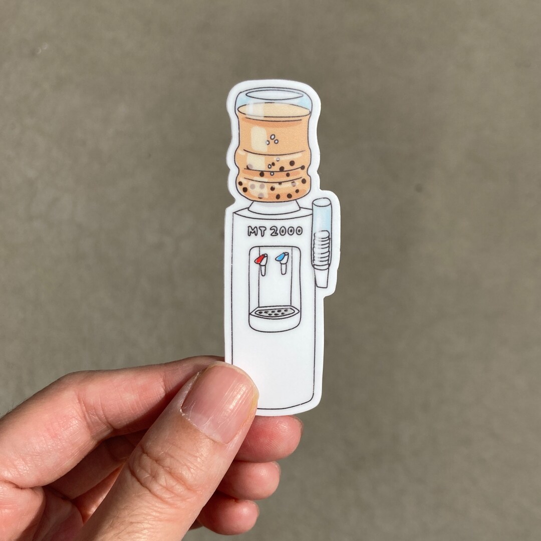 Milk Tea Sticker, Boba Vinyl Sticker, Milk Tea Server, Milk Tea ...