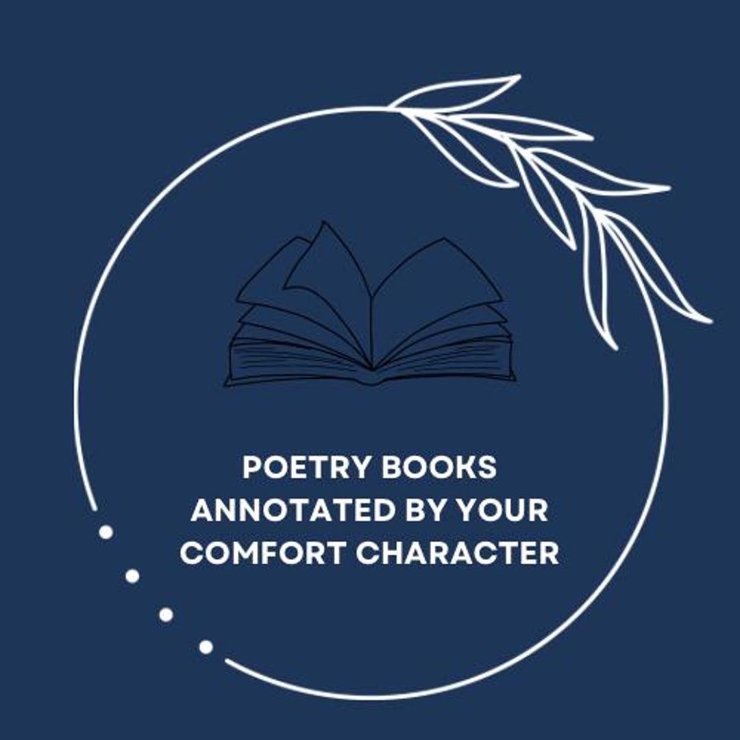 Poetry Books Annotated by Your Comfort Character - Etsy