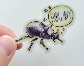 Look I'm Just Trying to Get My Crap Together Sticker, Dung Beetle ...