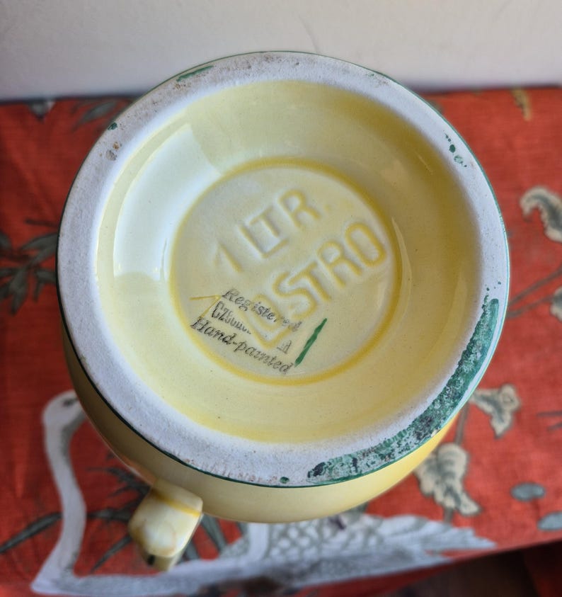 A Vintage 1930's Art Deco 1 Litre Pitcher Made by Lostro Czechoslovakia ...