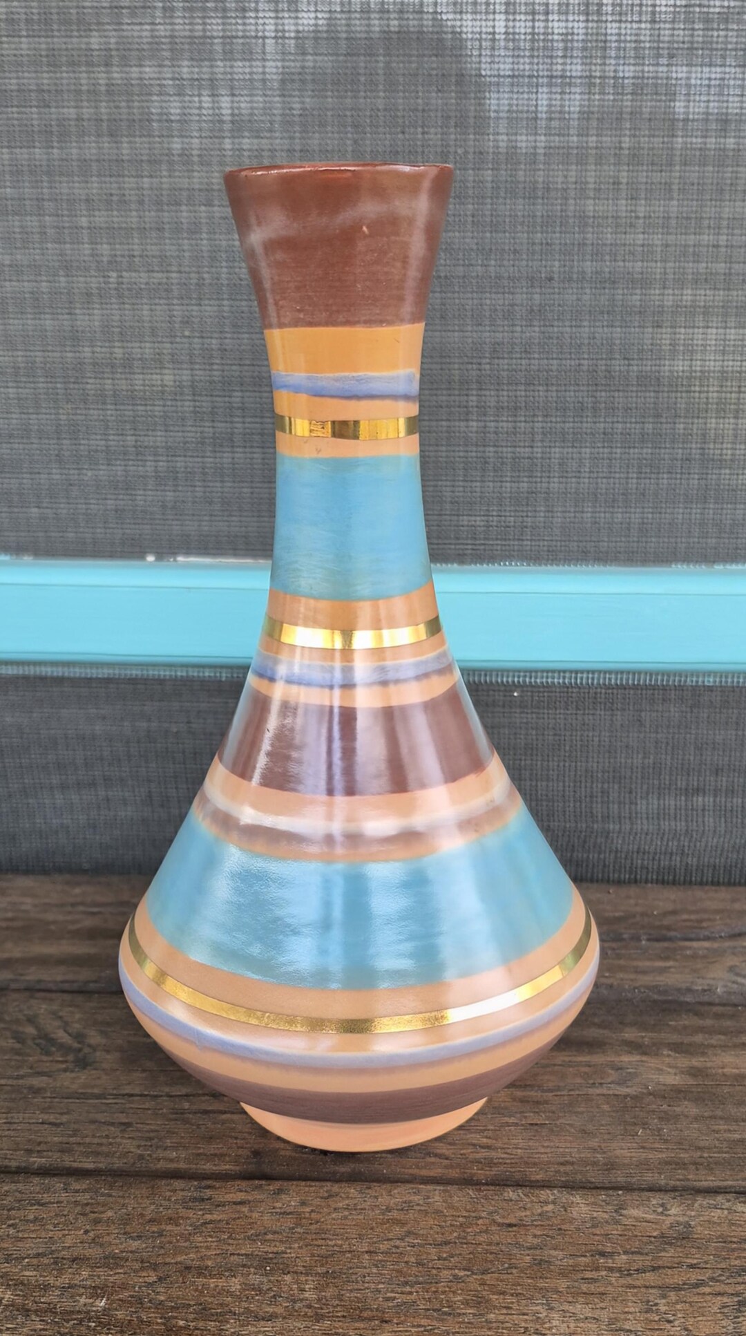 A Vintage Stangel Aztec Vase. - Etsy