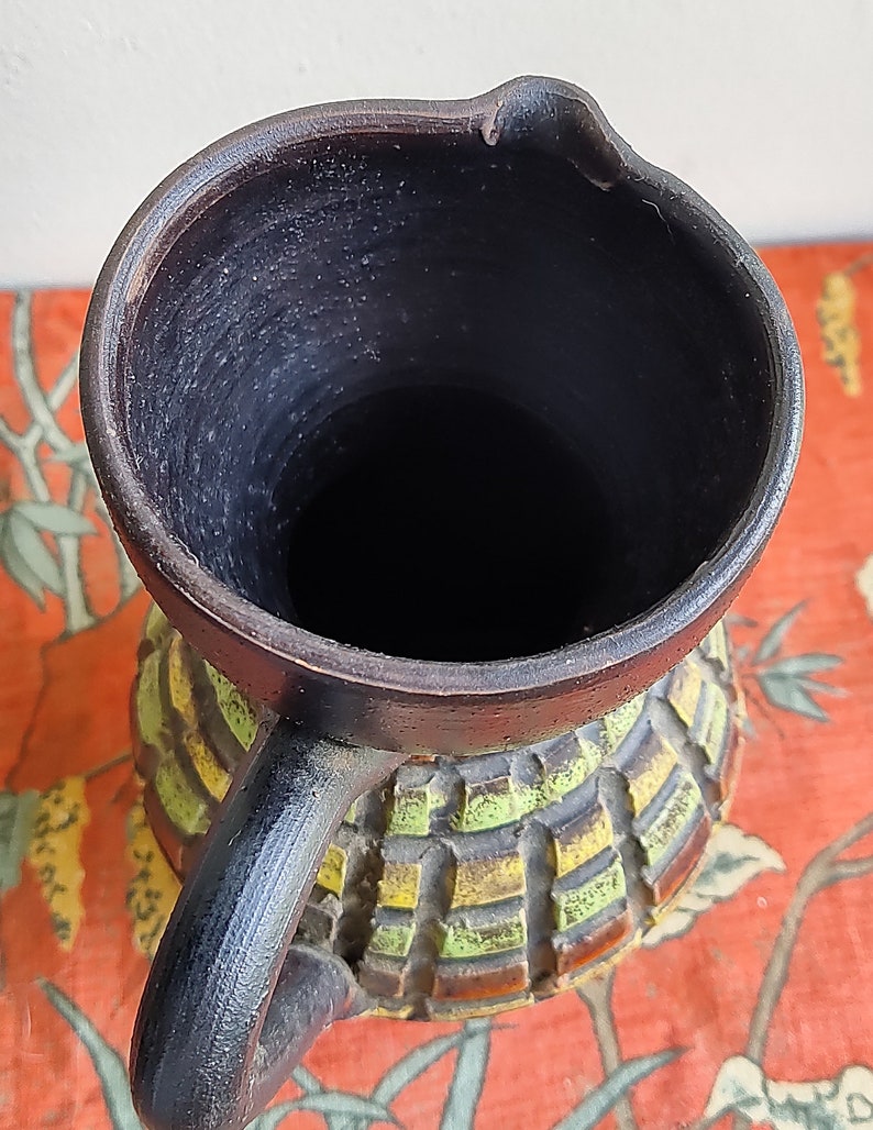 Vintage MCM Italian Pottery Raymor/bitossi Style Pitcher. - Etsy