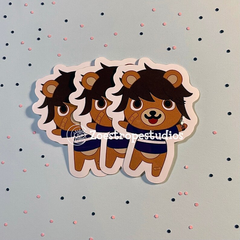 Gregory Animal Crossing Villager Vinyl Sticker ACNH Five - Etsy