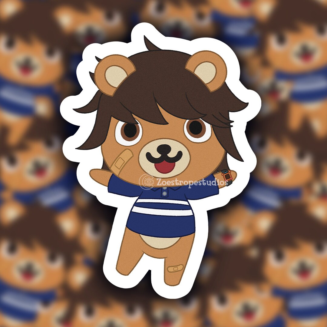 Gregory Animal Crossing Villager Vinyl Sticker ACNH Five - Etsy