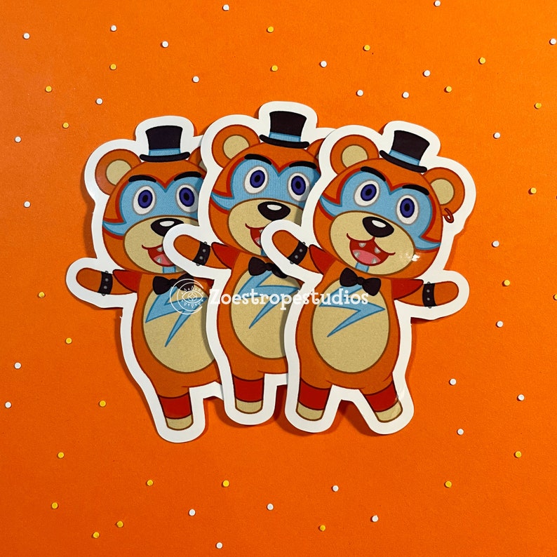 Glamrock Freddy, Chica, Roxy & Monty Animal Crossing Villager Vinyl ...