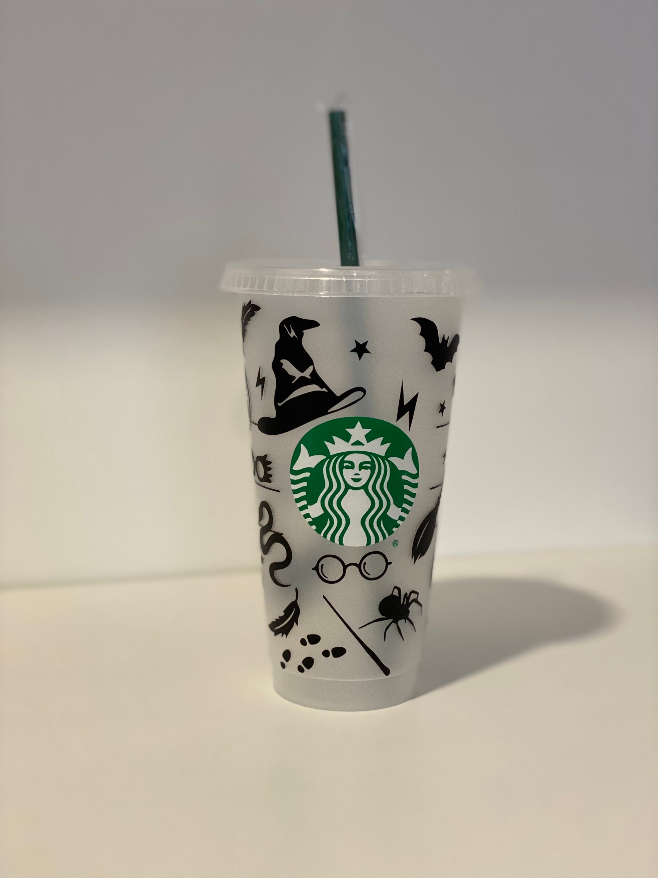 Wizard Starbuck Cups, Magic Design Reusable Starbucks Cup - Etsy