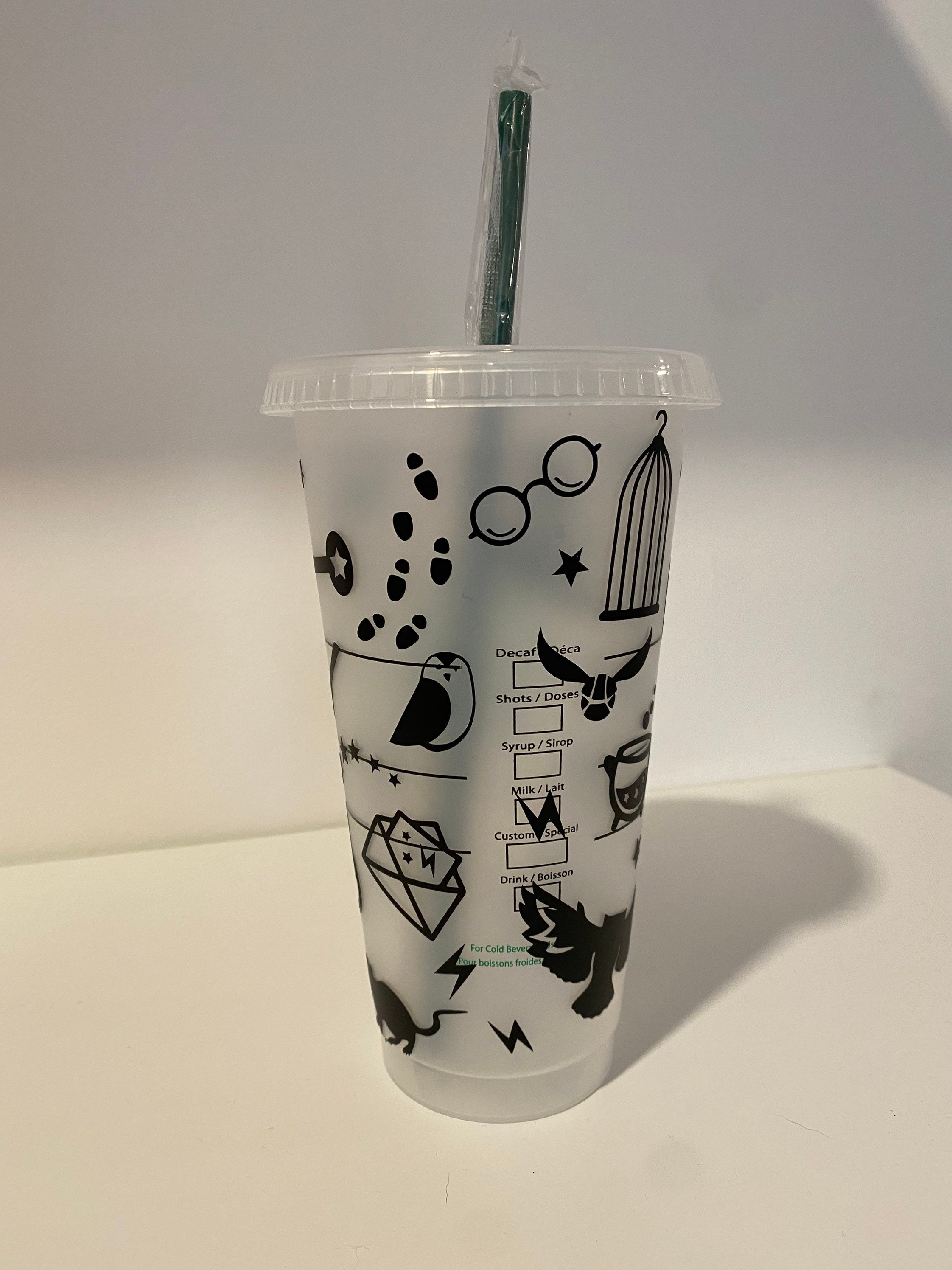 Wizard Starbuck Cups, Magic Design Reusable Starbucks Cup - Etsy