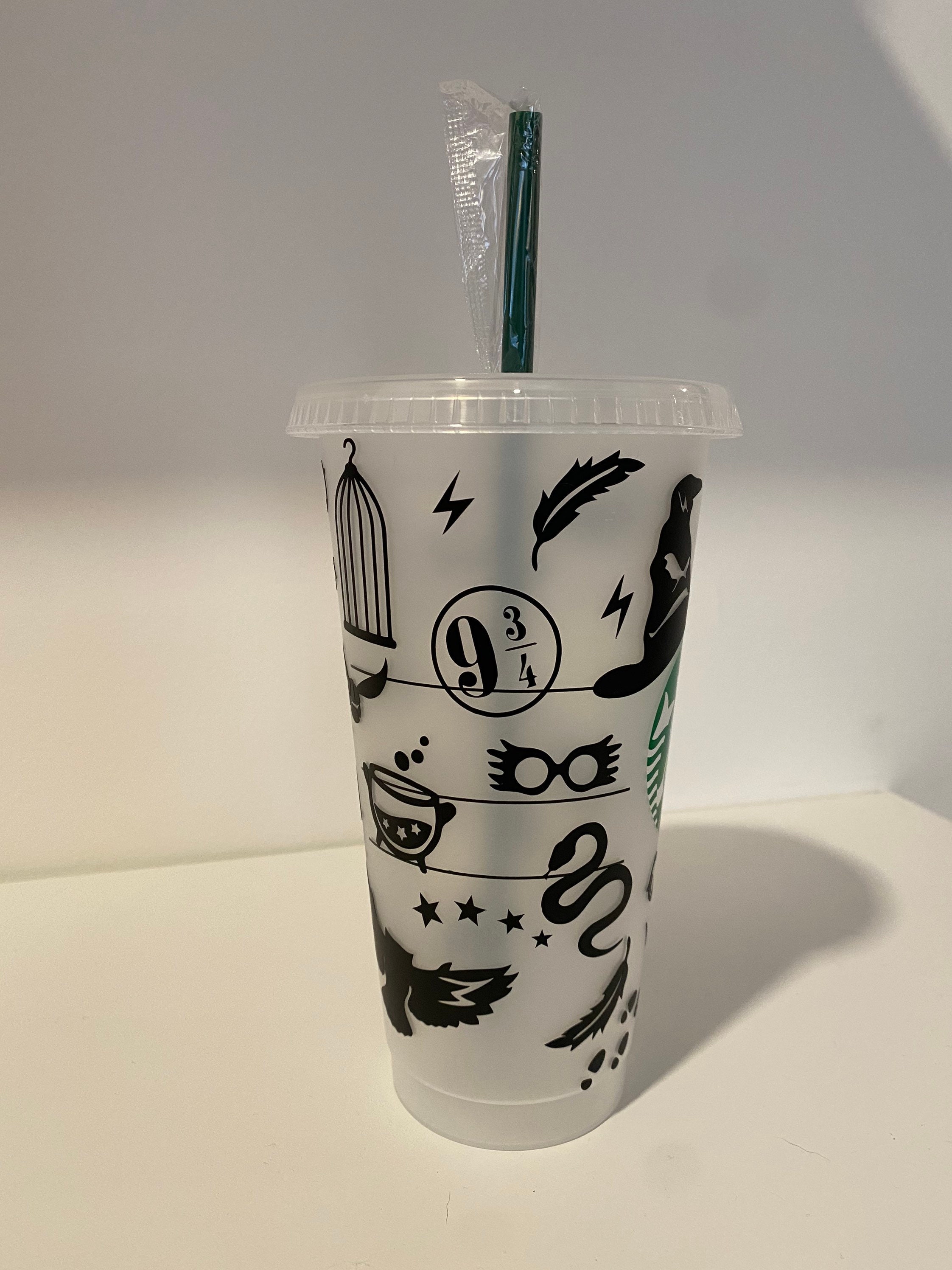 Wizard Starbuck Cups, Magic Design Reusable Starbucks Cup - Etsy