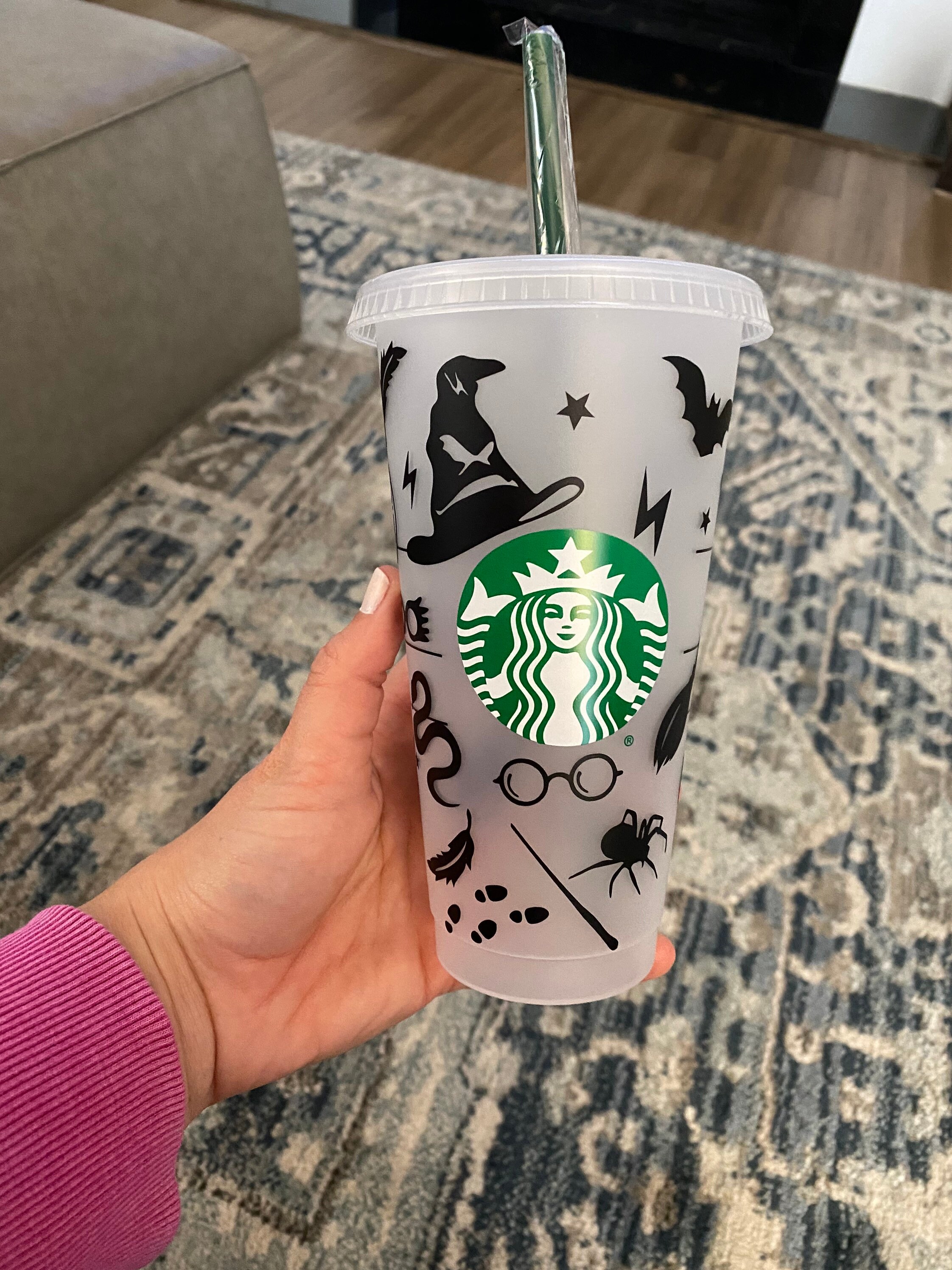Wizard Starbuck Cups, Magic Design Reusable Starbucks Cup - Etsy