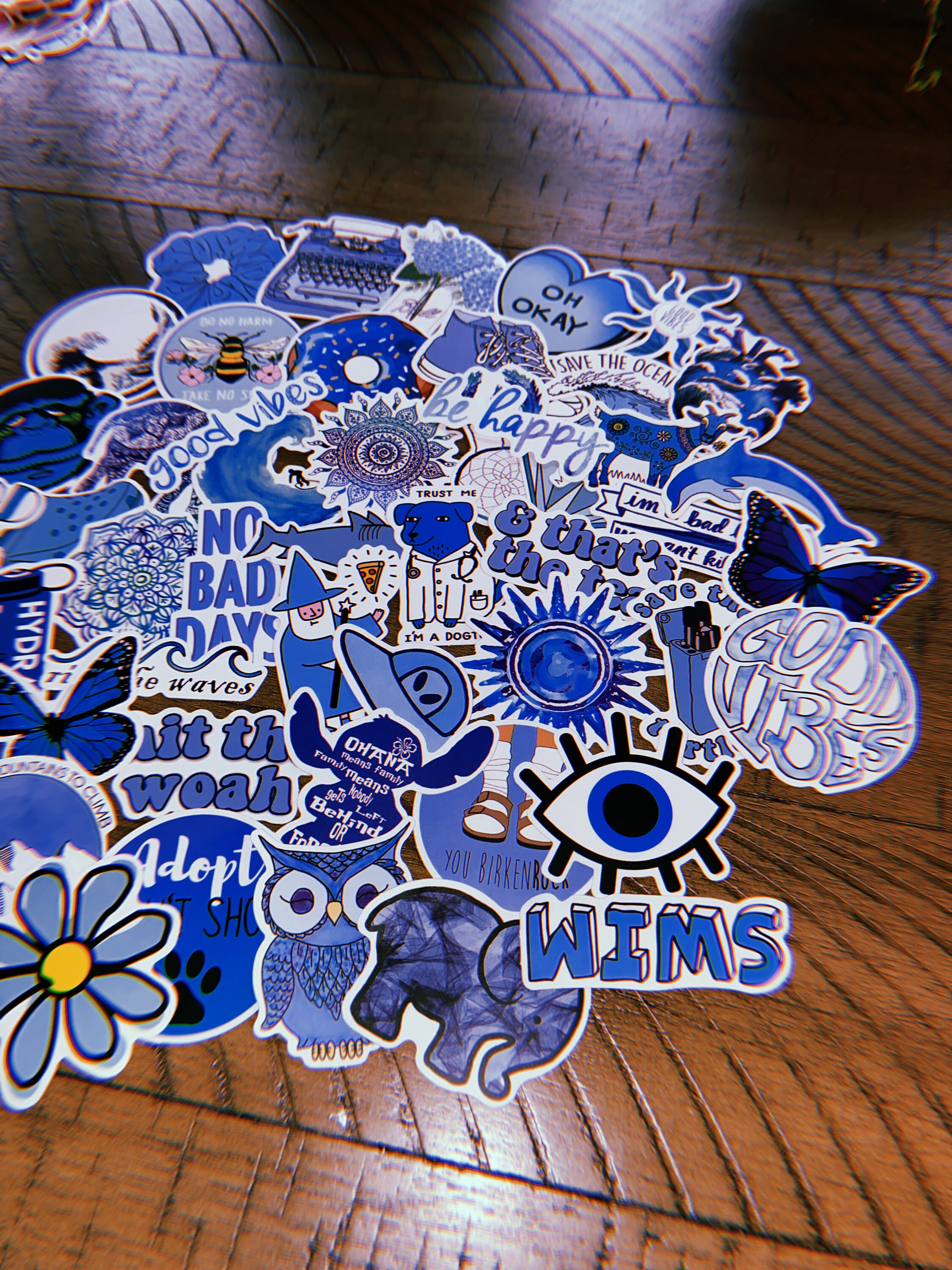 100PCS Blue Themed Sticker Pack for Laptop VSCO Ocean | Etsy