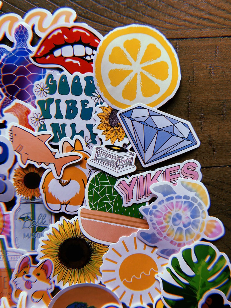 100 VSCO Oops Sticker Packs Aesthetic Sticker Packs Random - Etsy