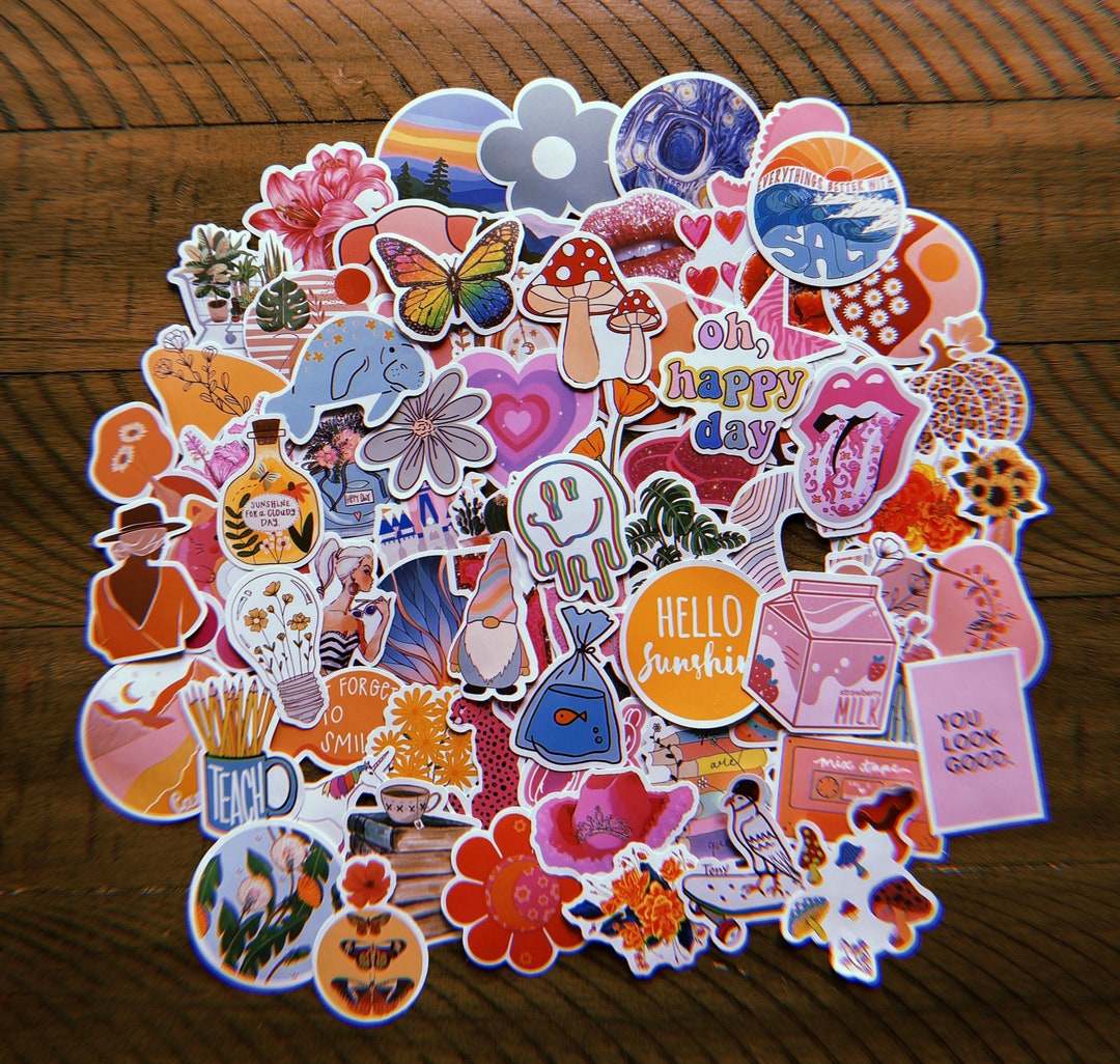 100 Oops Sticker Pack Vsco Stickers Random Aesthetic Stickers Gift for ...