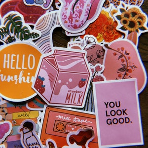 100 Oops Sticker Pack Vsco Stickers Random Aesthetic Stickers Gift for ...