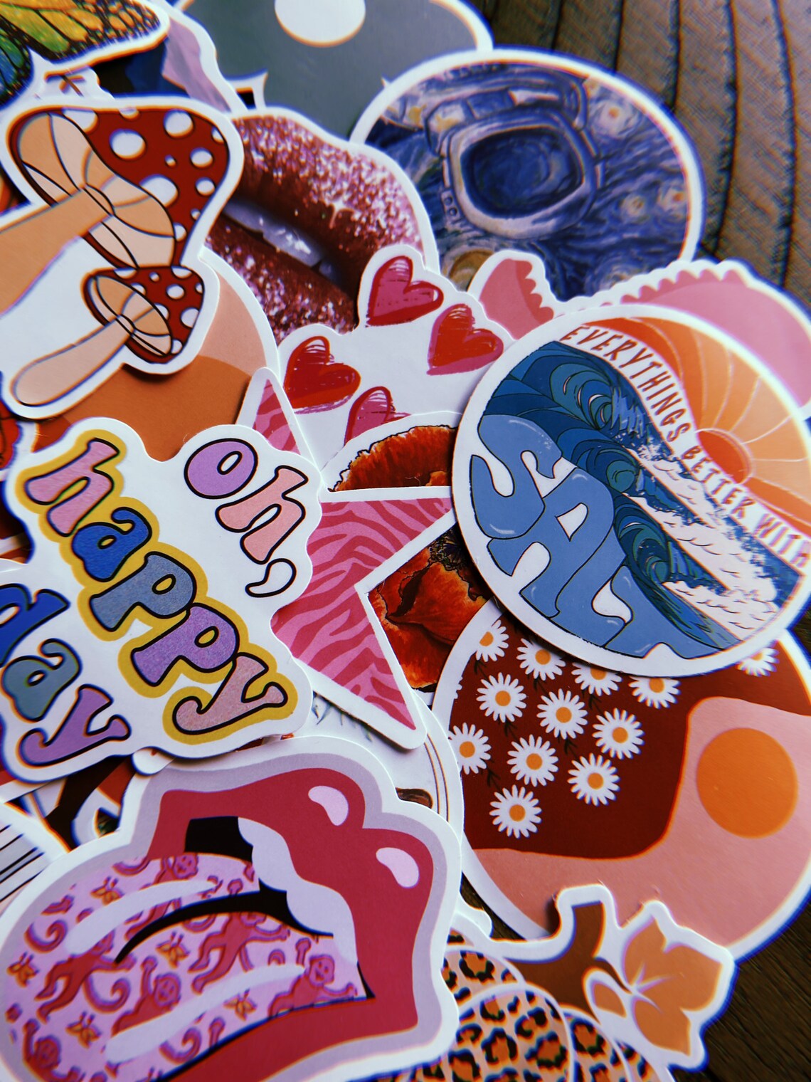 100 Oops Sticker Pack Vsco Stickers Random Aesthetic Stickers - Etsy