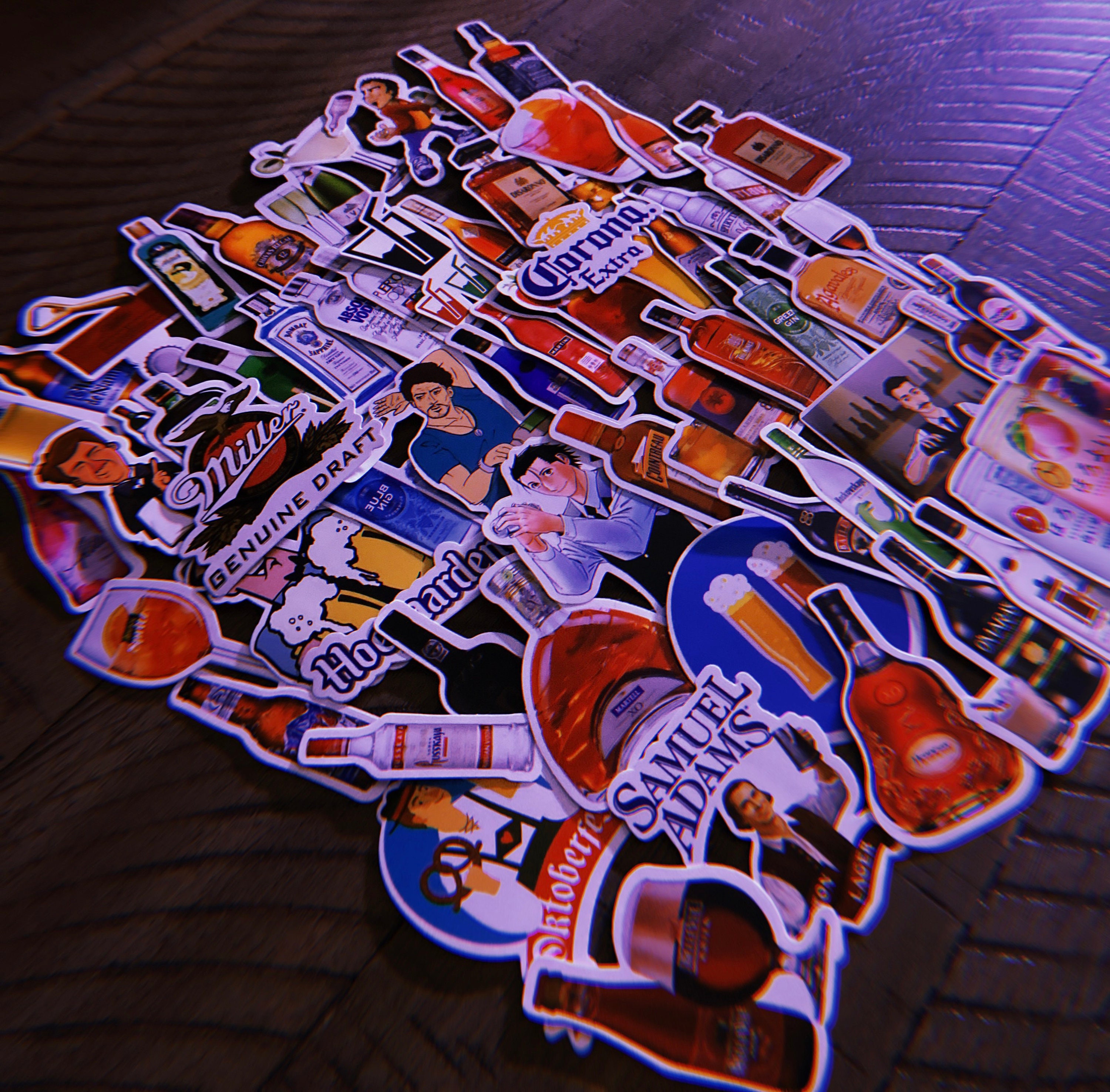 100pc Alcohol Themed Sticker Pack Beer Sticker Wine Stickers - Etsy