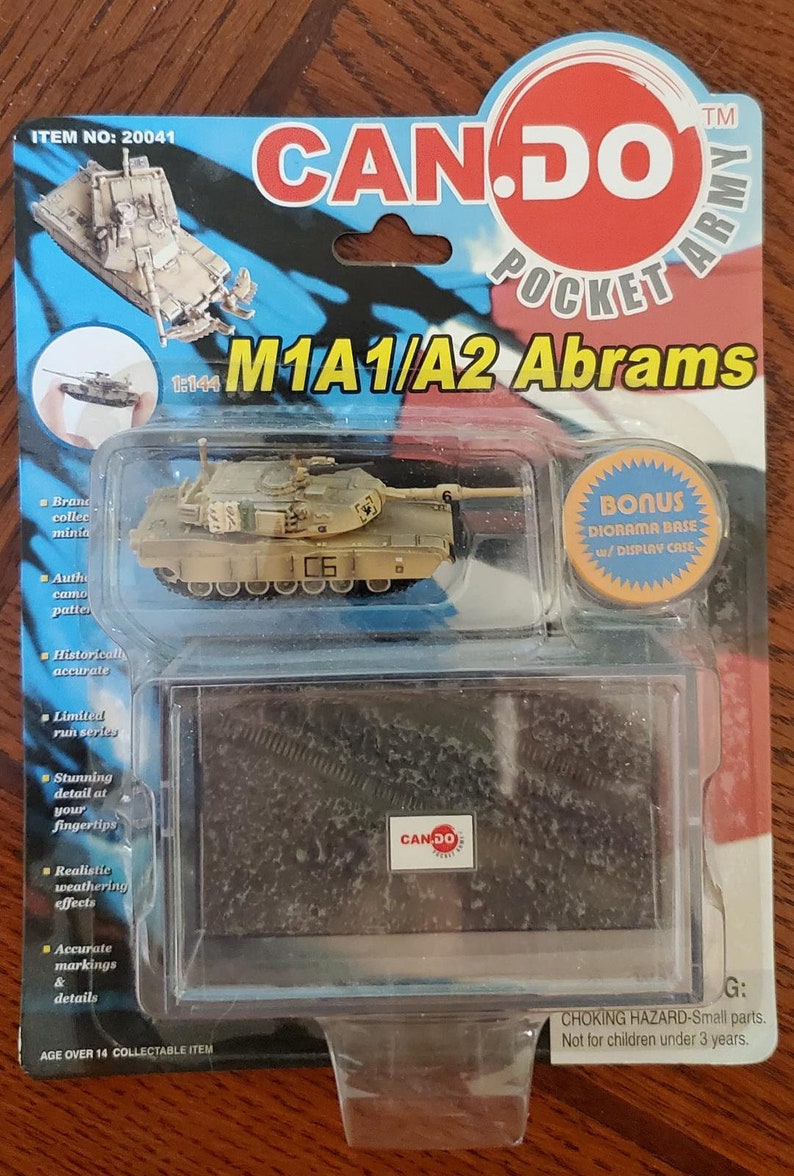 CAN.DO Pocket Army by Dragon Models M1A1/A2 Abrams Tank 1/144 Scale - Etsy