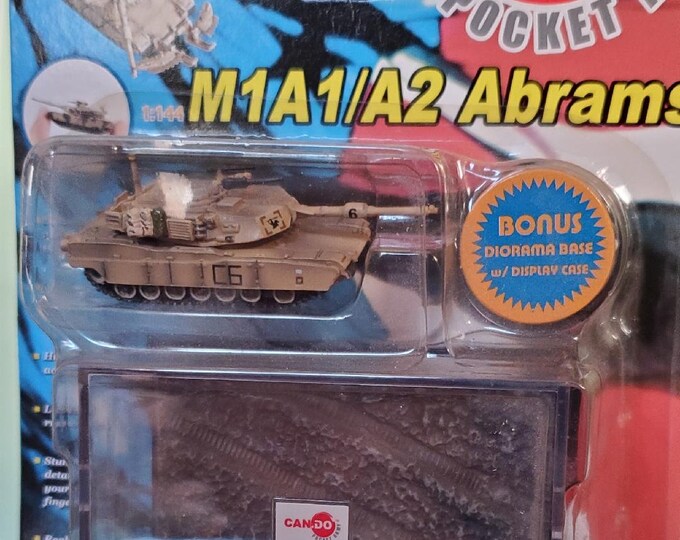 CAN.DO Pocket Army (by Dragon Models) M1A1/A2 Abrams Tank - 1/144 Scale ...