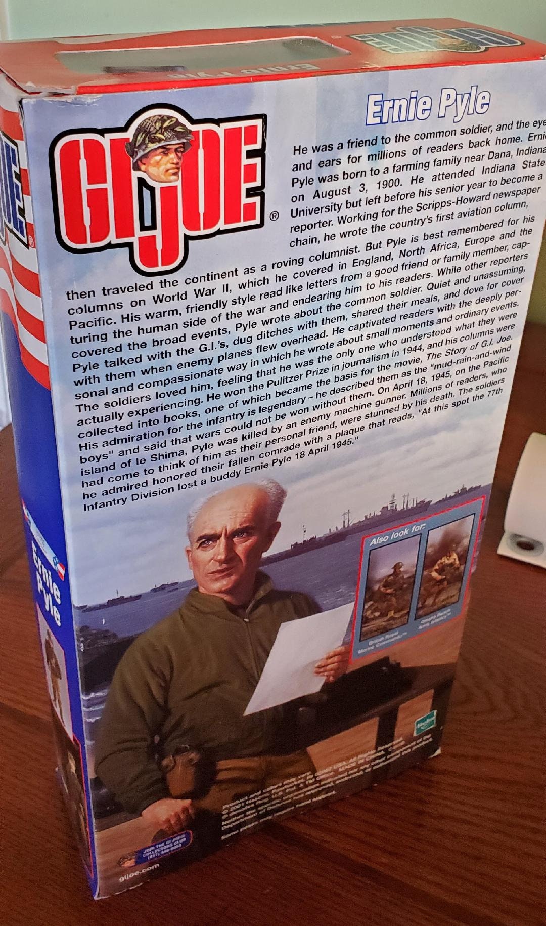 1/6th Scale Hasbro GI Joe D-day Collection Ernie Pyle WWII ...